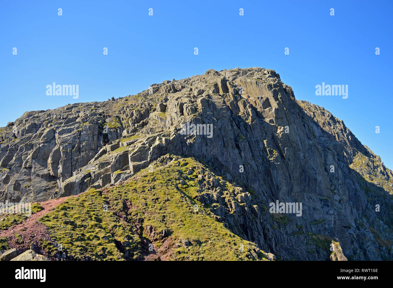 Lords Rake views on Scafell Pike Stock Photo - Alamy