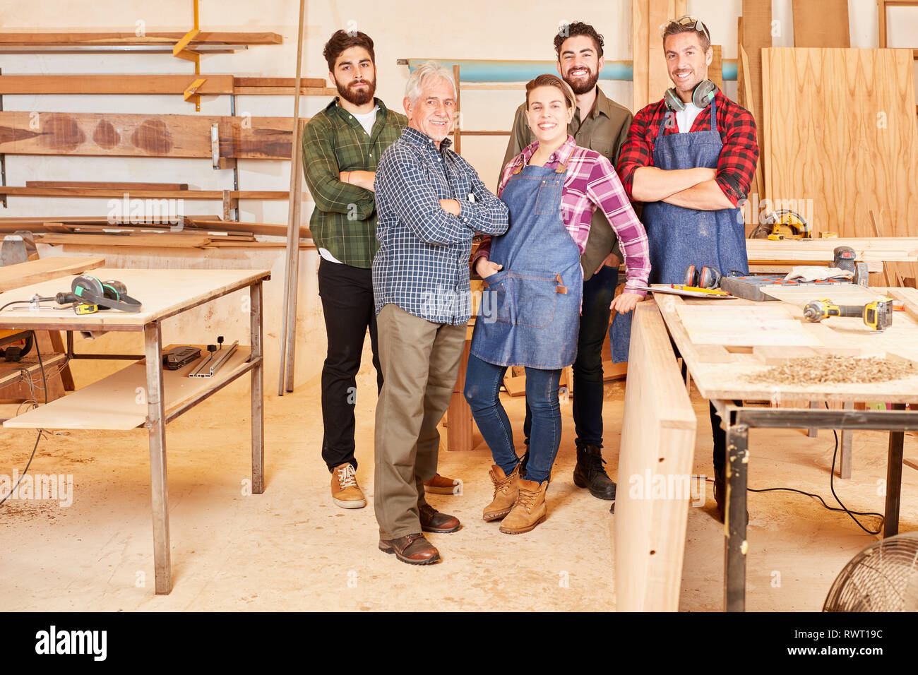 Female boss apprentice hi-res stock photography and images - Alamy