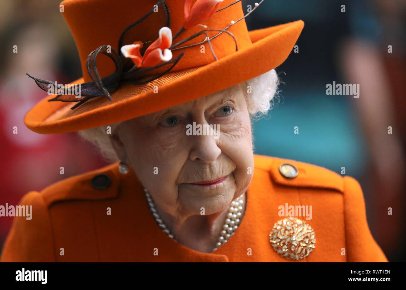 Queen Elizabeth II during a visit to the Science Museum for the ...