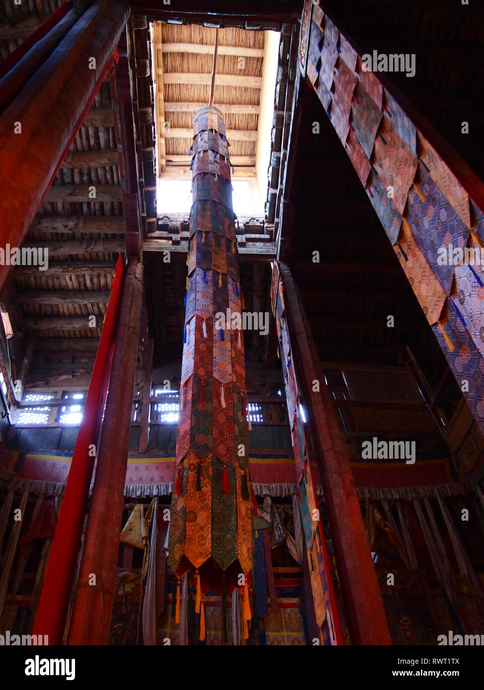 Inside the halls of Hemis Monastery, near Leh (Ladakh Stock Photo - Alamy