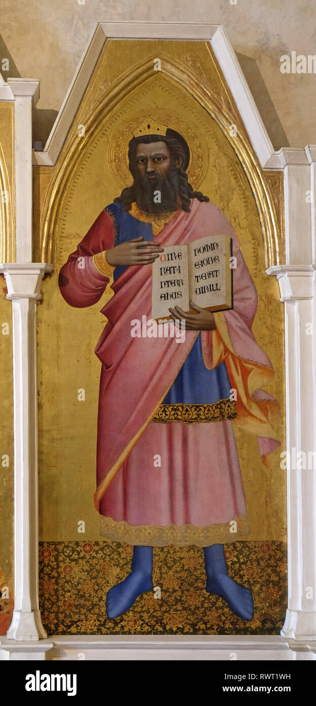 Saint Job, by Nardo di Cione, Basilica di Santa Croce (Basilica of the ...