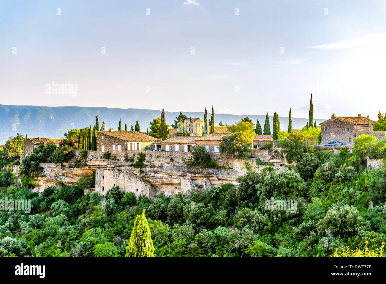 France. Vaucluse (84), Regional Natural Park of Luberon. The village of ...