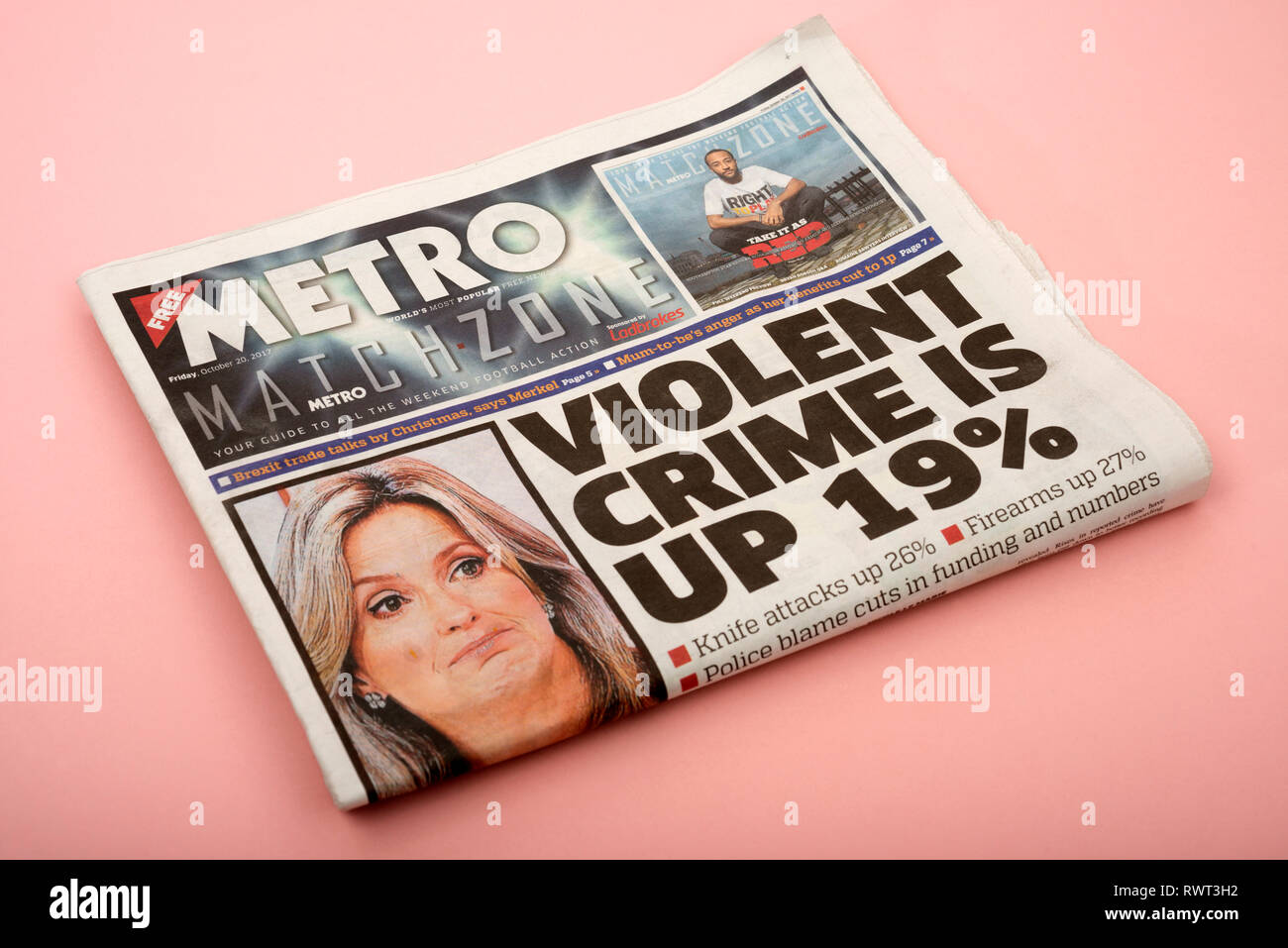 Metro newspaper hi-res stock photography and images - Alamy