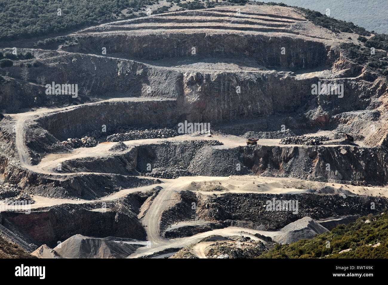 aerial view of a mine Stock Photo - Alamy