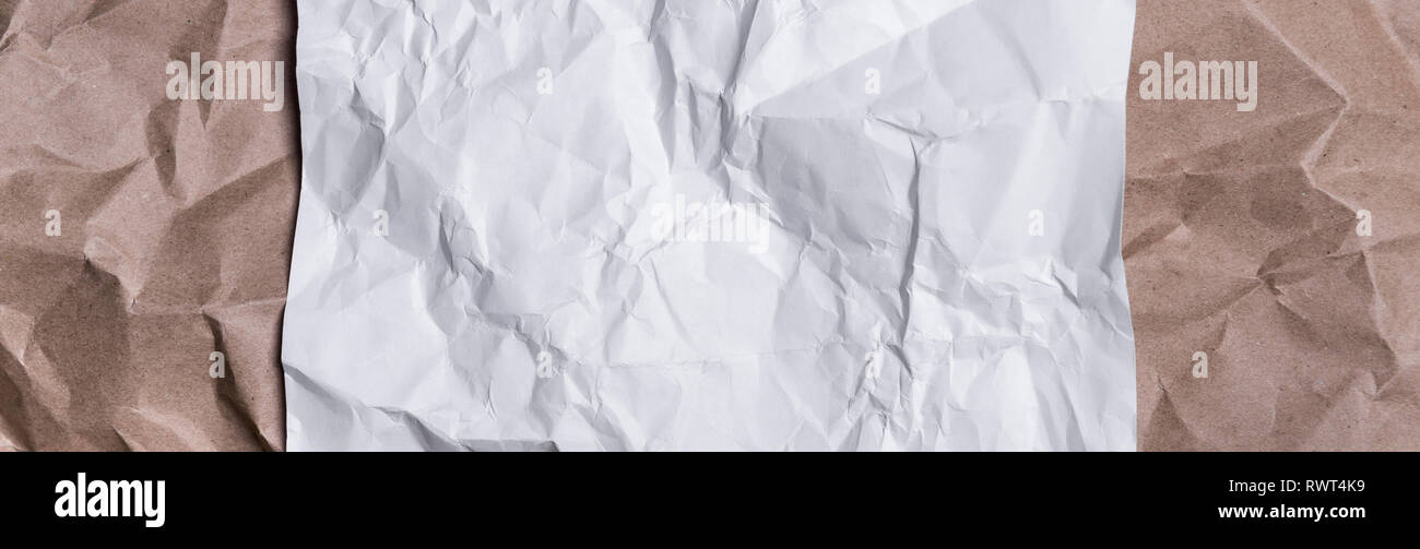 crumpled cream craft paper background texture Stock Photo - Alamy