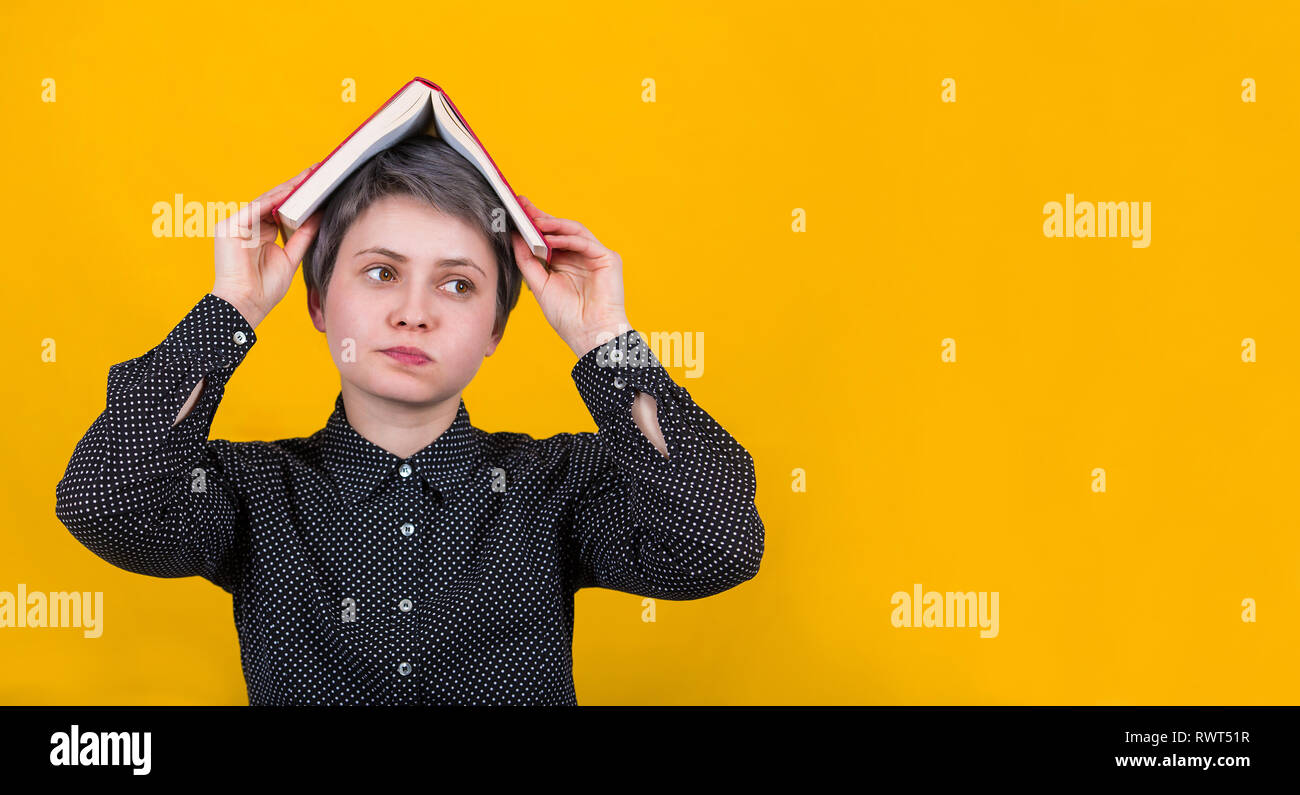 Discontent woman looks with dissatisfied expression, feels tired of ...