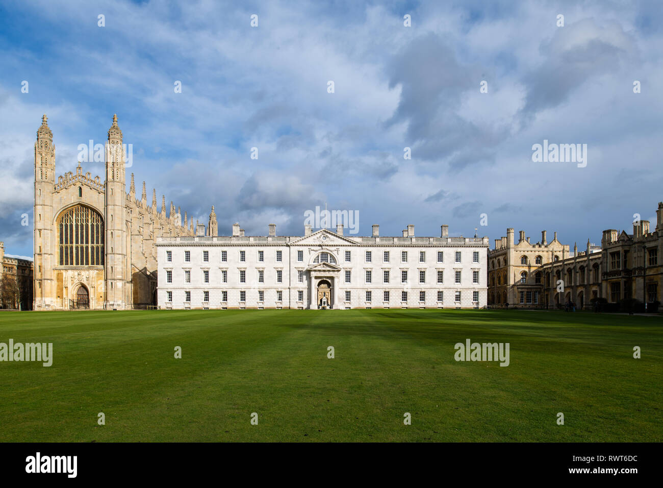 Panoramic view historic cambridge university hi-res stock photography ...