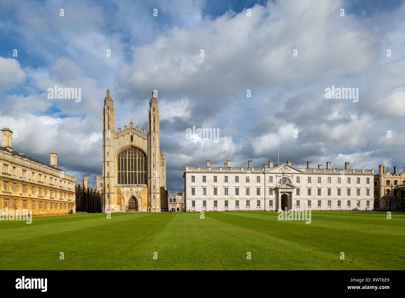 Panoramic view historic cambridge university hi-res stock photography ...