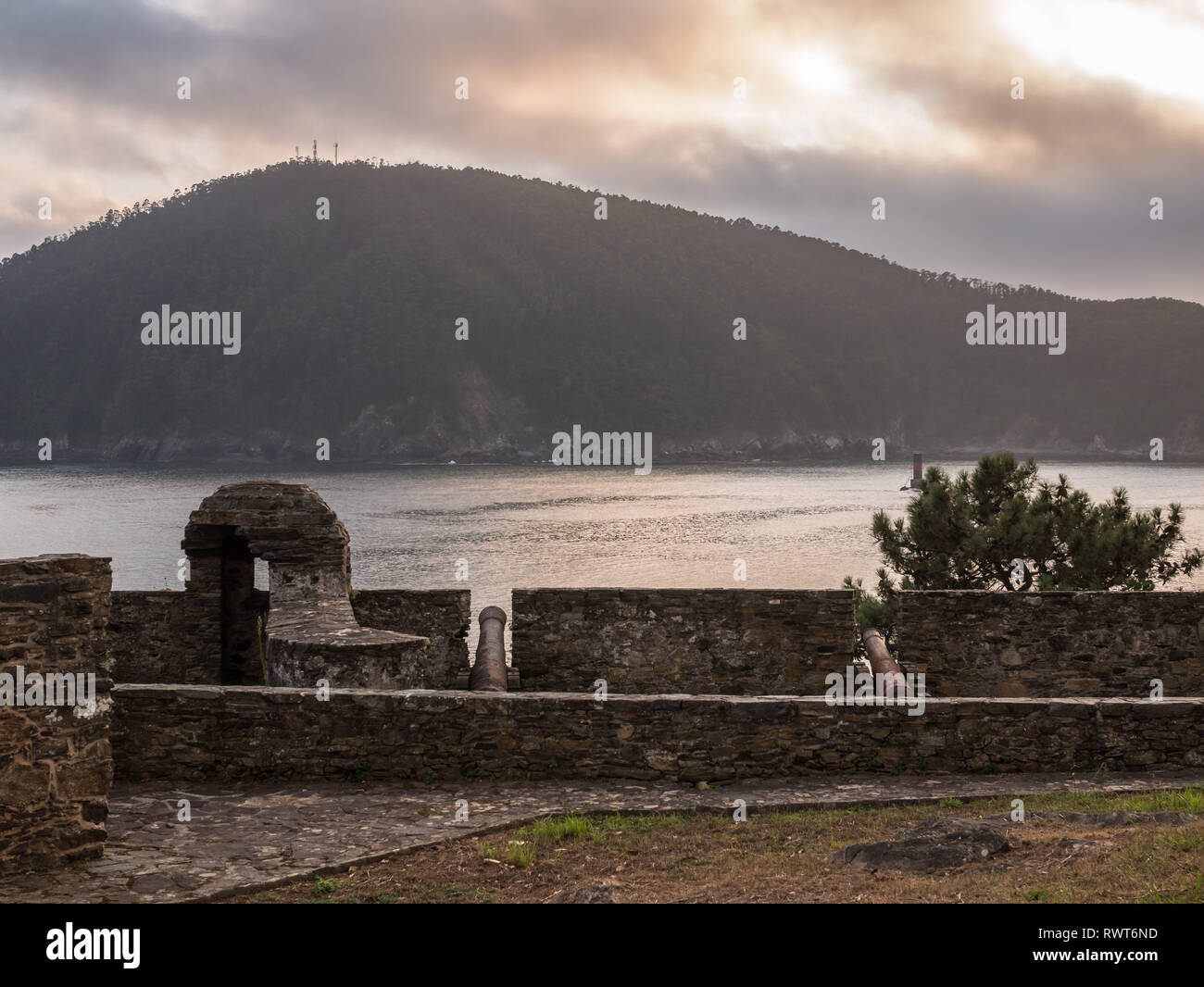 Cannons and merlons of the fortress Castillo de la Concepción in ...