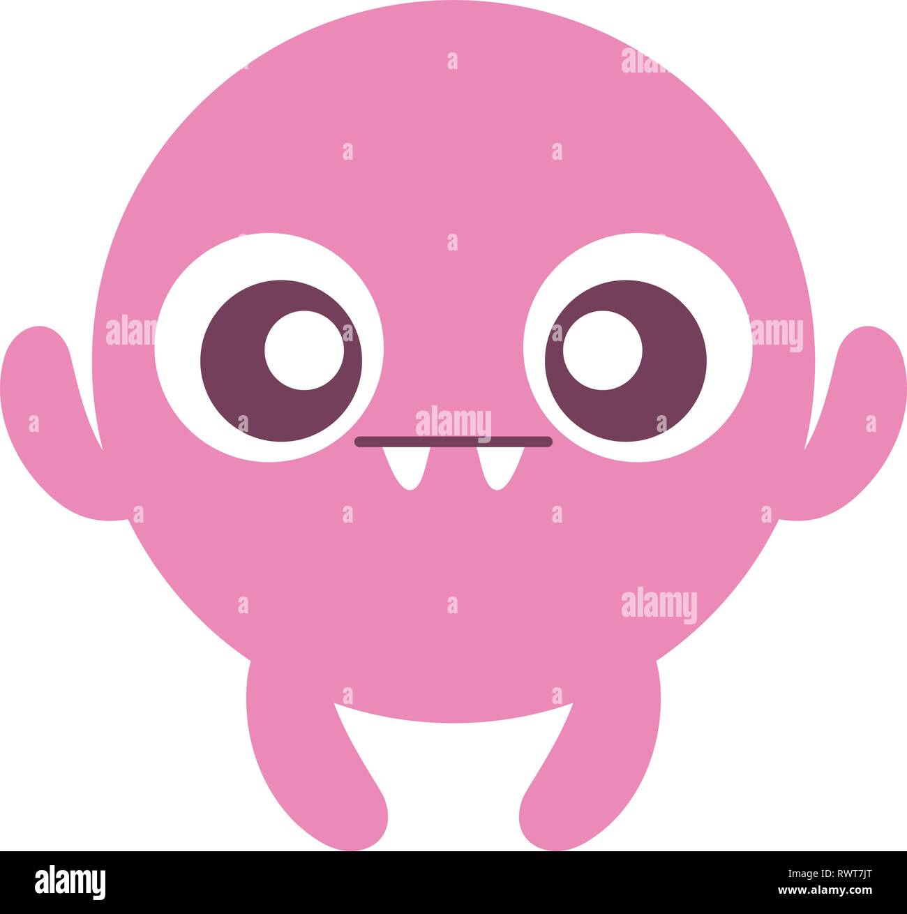 emoticon face with crazy teeth vector illustration design Stock Vector ...