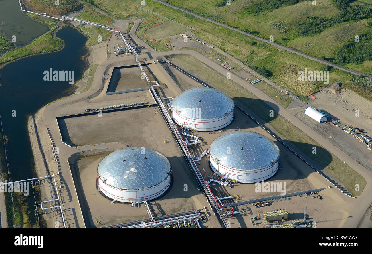 Enbridge Pipeline terminal Hardisty, Alberta Stock Photo - Alamy