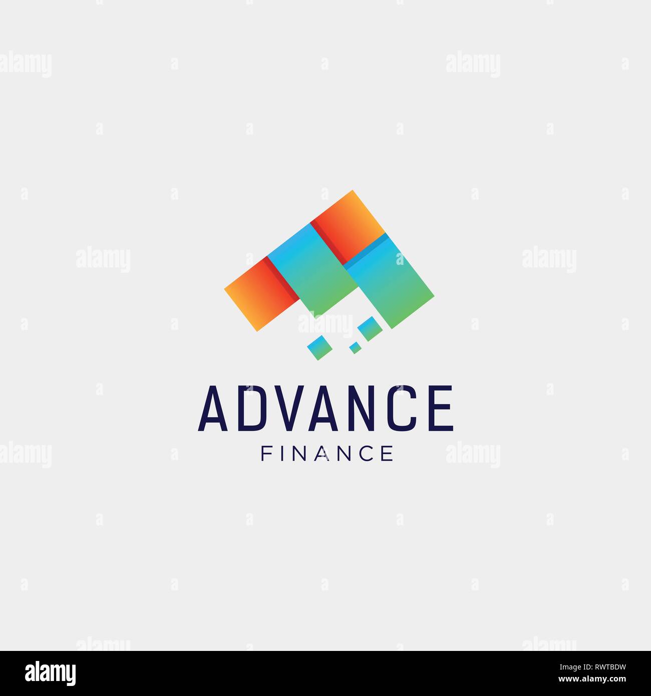 accounting and financial logo template vector illustration, icon ...