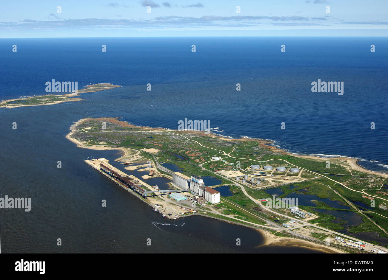 aerial, Churchill, Manitoba Stock Photo - Alamy