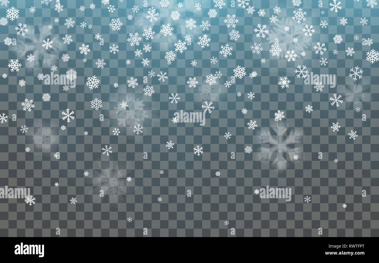 Falling Snowflakes Wallpaper