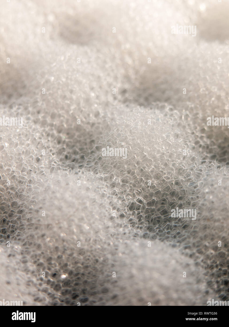close up of white sponge texture bathroom macro comfort; essex; england ...
