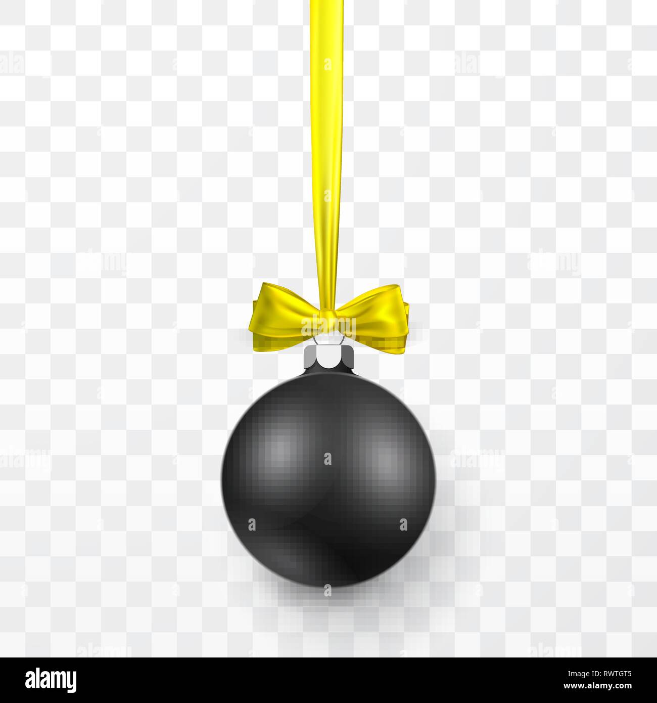 Transparent trendy glass christmas ball Stock Vector Images - Alamy