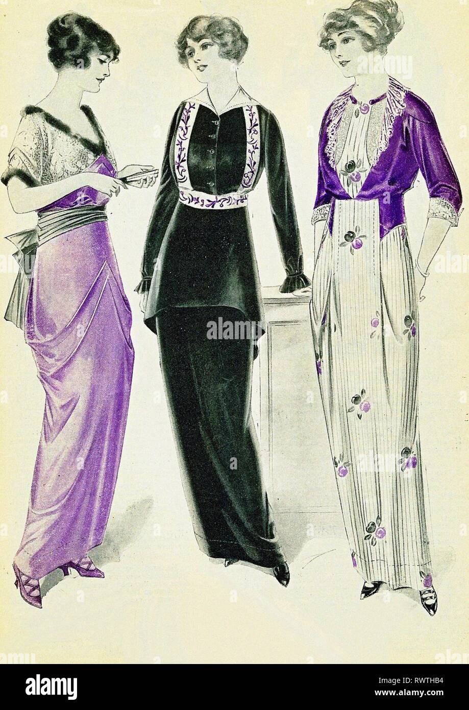 Vintage fashion design illustration Stock Photo - Alamy