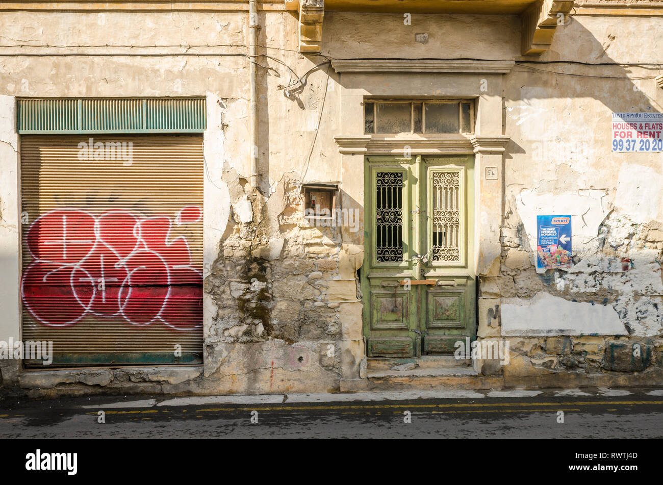 Larnaca Old Town - Turkish Quarter Stock Photo - Alamy