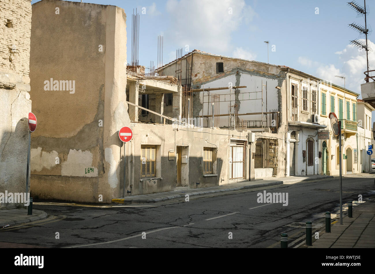 Larnaca Old Town - Turkish Quarter Stock Photo - Alamy
