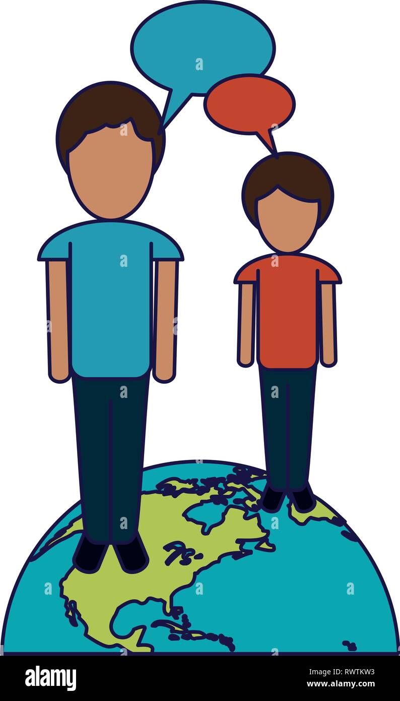 people talking on world Stock Vector Image & Art - Alamy