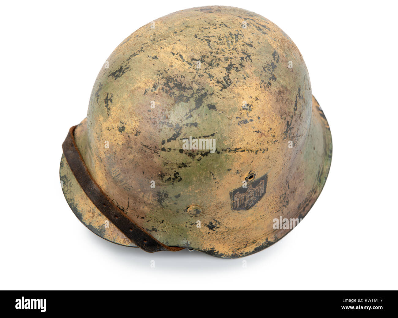 German World War Two (Stahlhelm M1942) military helmet, battle of ...