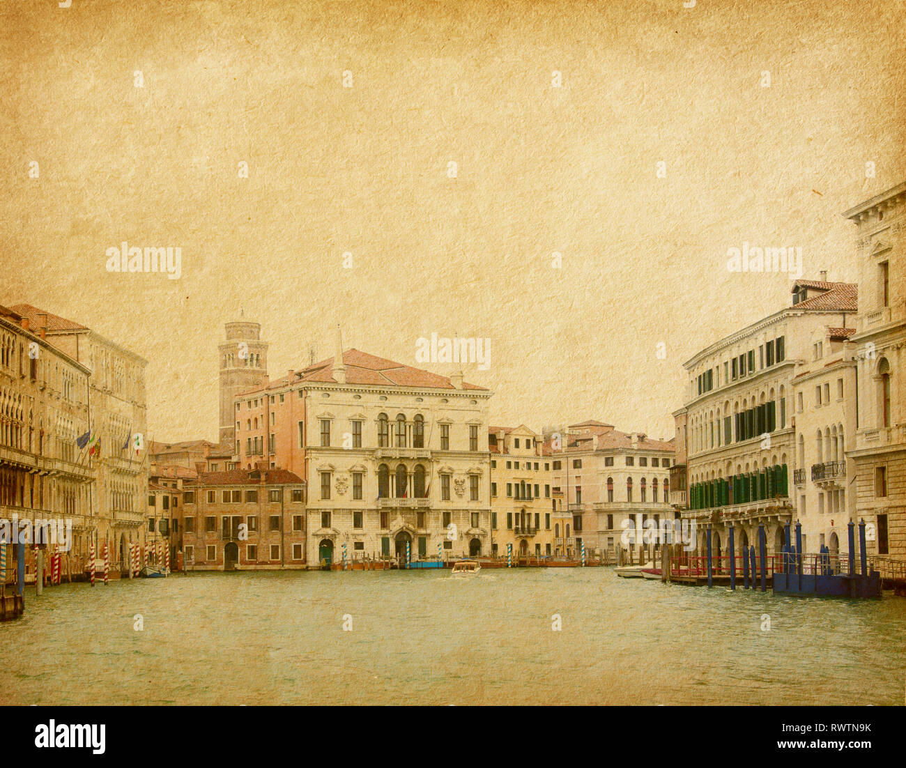 old paper texture. Venice Landscape Stock Photo - Alamy