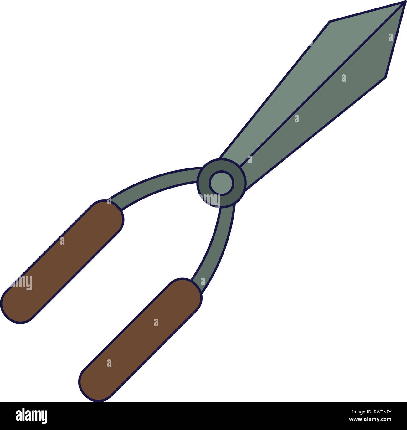 Gardening scissors tool isolated Stock Vector Image & Art - Alamy