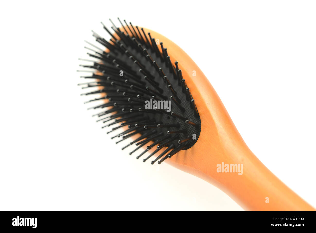 Hair brush isolated on white background Stock Photo - Alamy