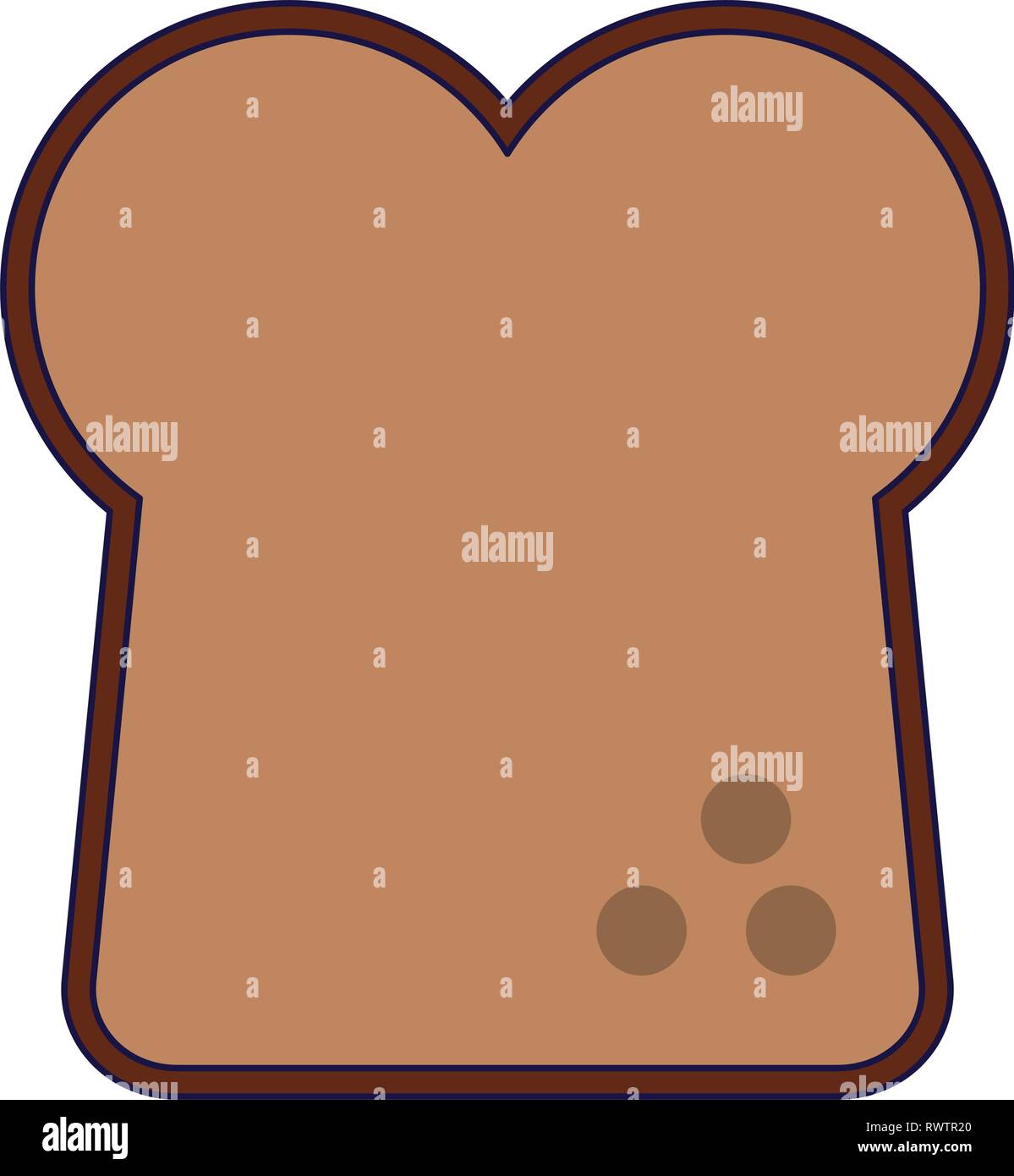 Toast bread food symbol Stock Vector Image & Art - Alamy