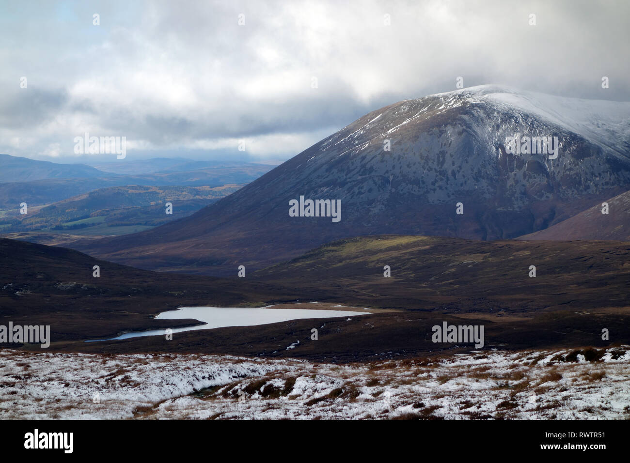 The Mountain Munro Carn Liath part of the Beinn a' Ghlo Range from Loch ...