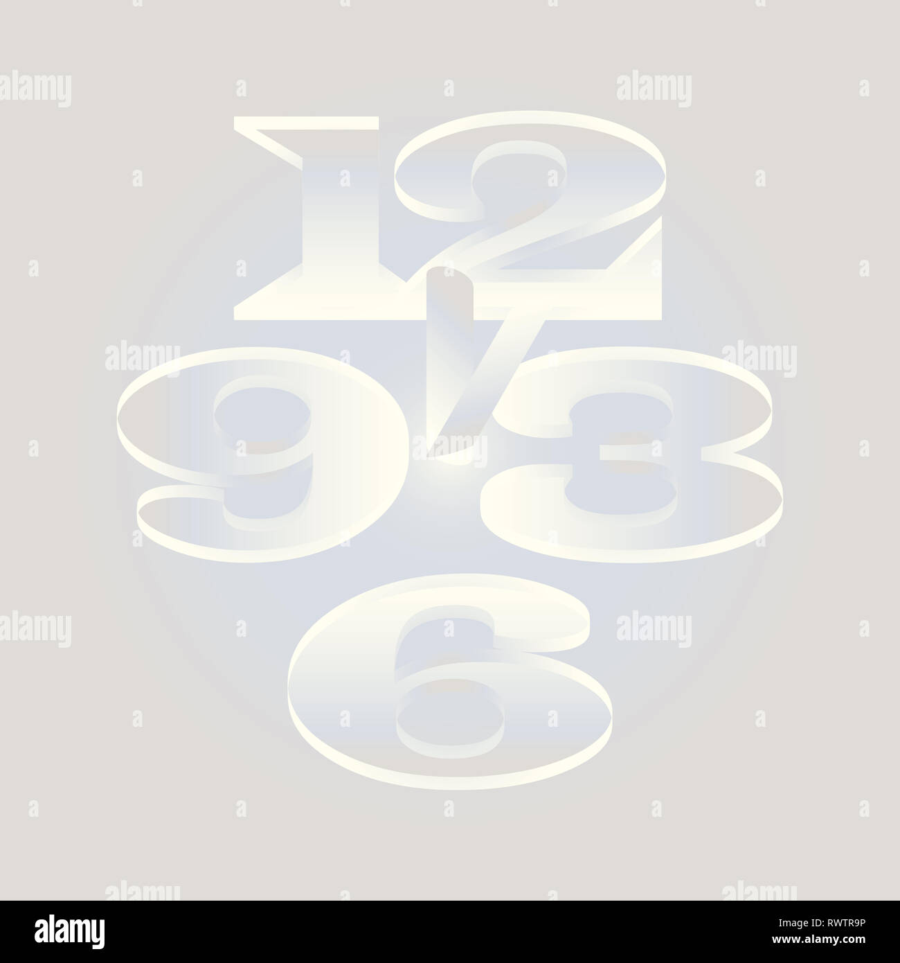 the abstract image of a pearl shade clock Stock Photo - Alamy