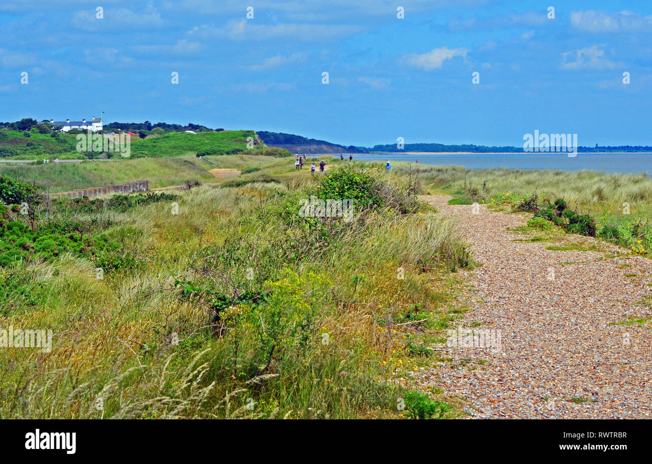 The beach adjacent to RSPB Minsmere Nature Reserve Stock Photo - Alamy