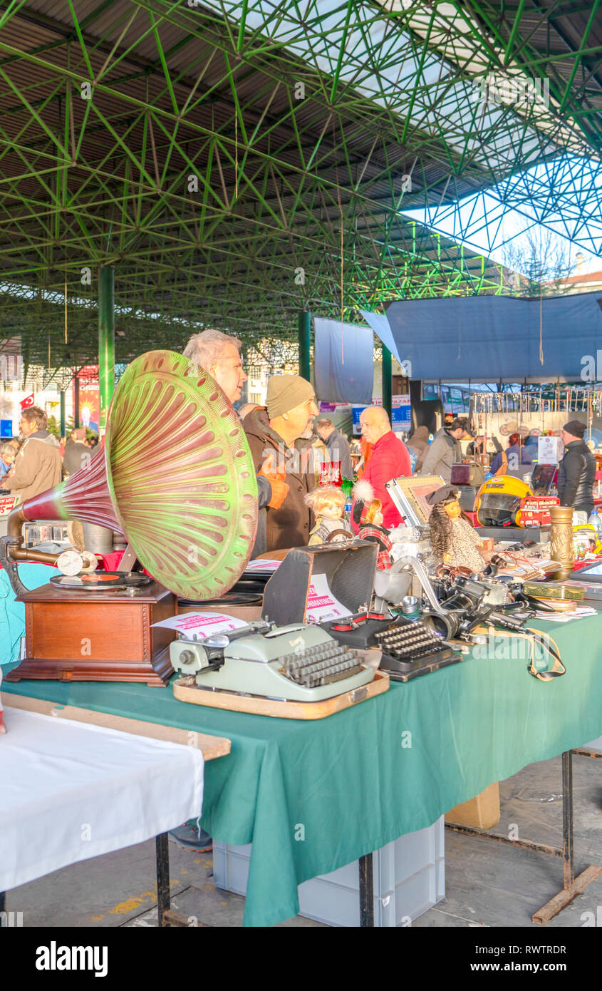 Ankara/Turkey-February 03 2019: Various antique jars, jugs, pitchers at ...