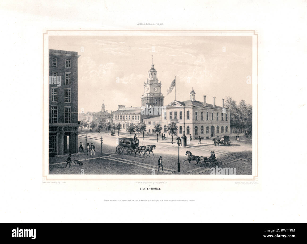 Philadelphia state house 19th century hi-res stock photography and ...