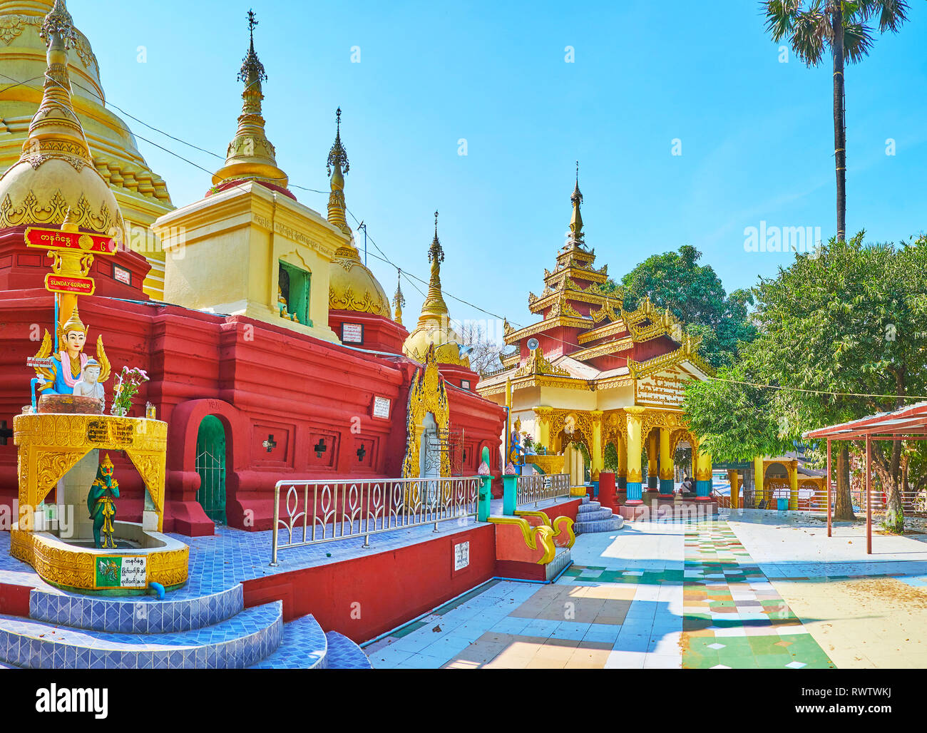 BAGO, MYANMAR - FEBRUARY 15, 2018: Explore historic Shwe Gu Lay Pagoda ...