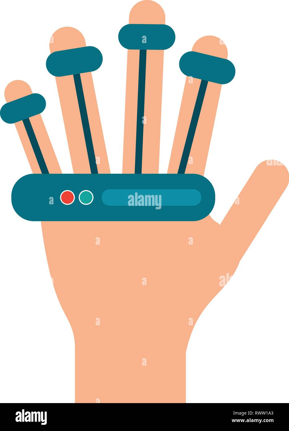 Bionic hand technology symbol Stock Vector Image & Art - Alamy