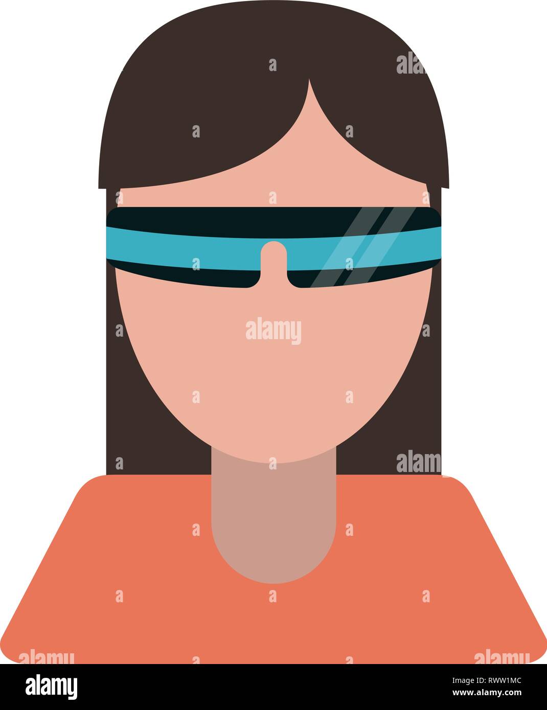 Business woman looking smart Stock Vector Images - Alamy