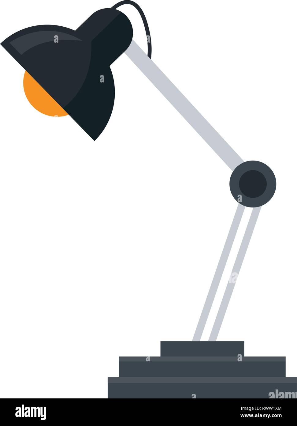 Desk light lamp symbol Stock Vector Image & Art - Alamy