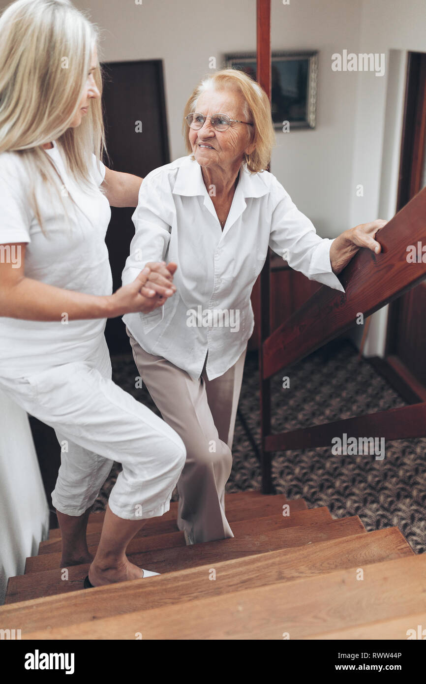 Providing help and support for elderly people Stock Photo - Alamy