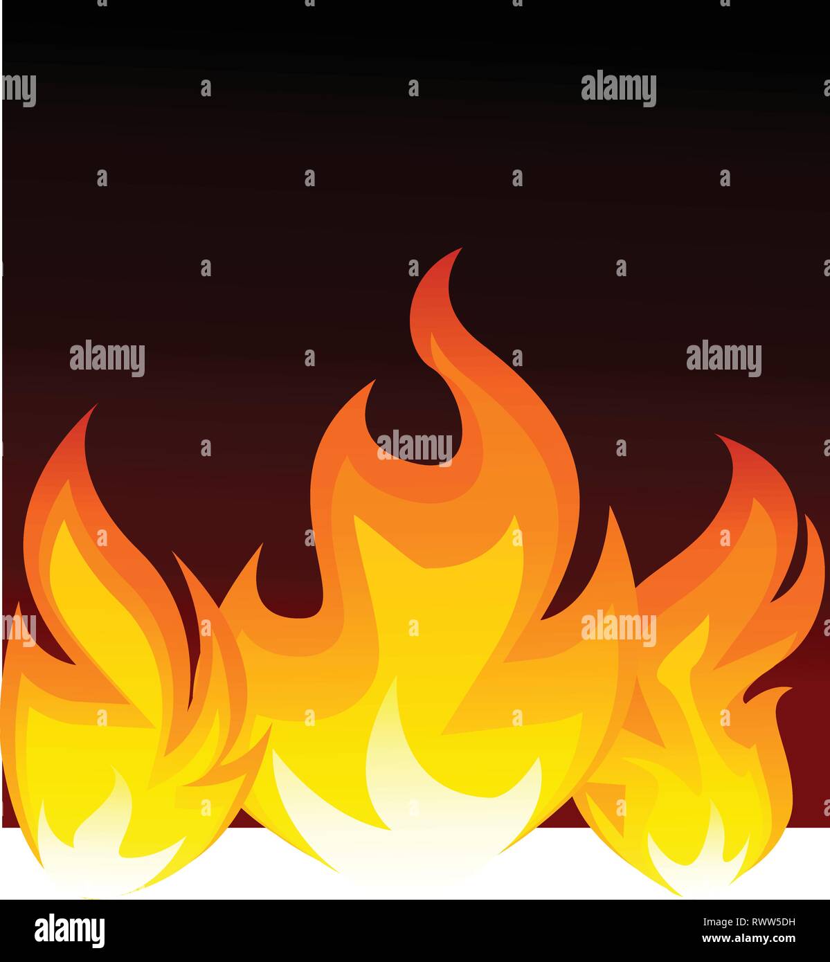 Colorful flame icon on dark background Stock Vector Image & Art - Alamy