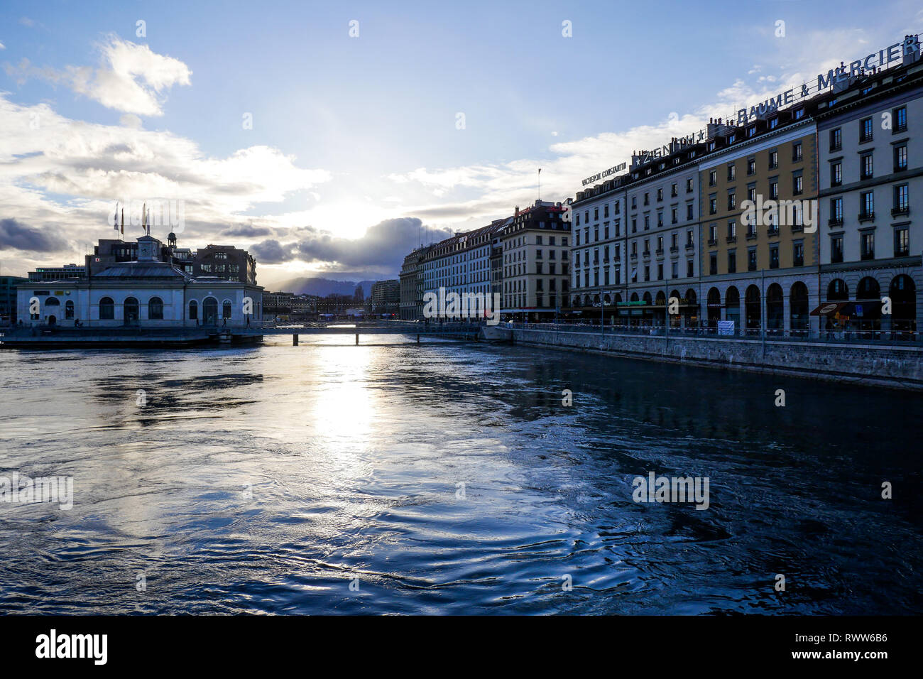Rhone river geneva hi-res stock photography and images - Alamy