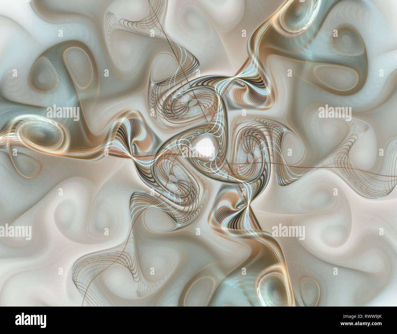 Stylish color lines on a background. Geometric, organic forms. A ...