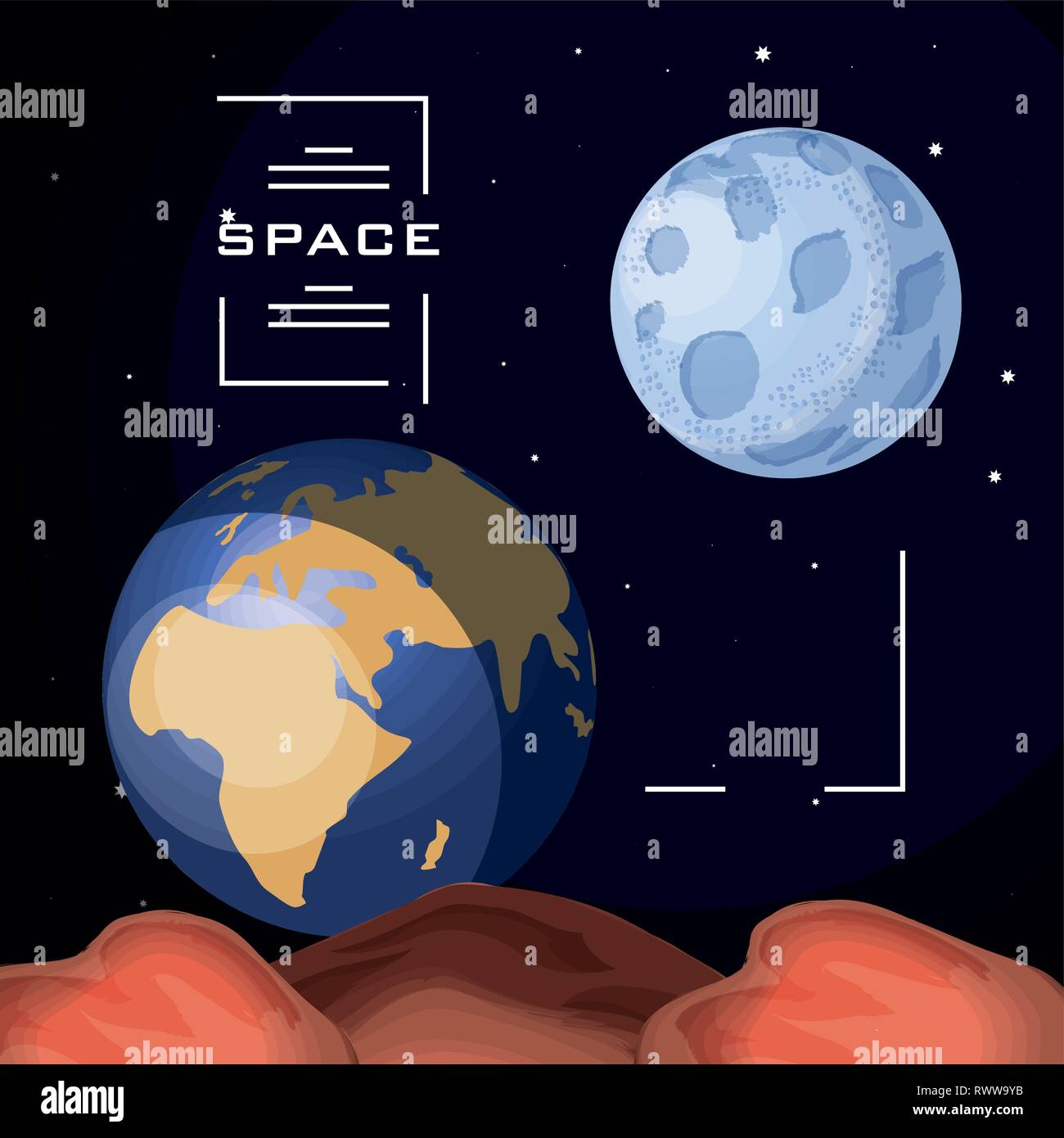Cosmos majestic Stock Vector Images - Alamy