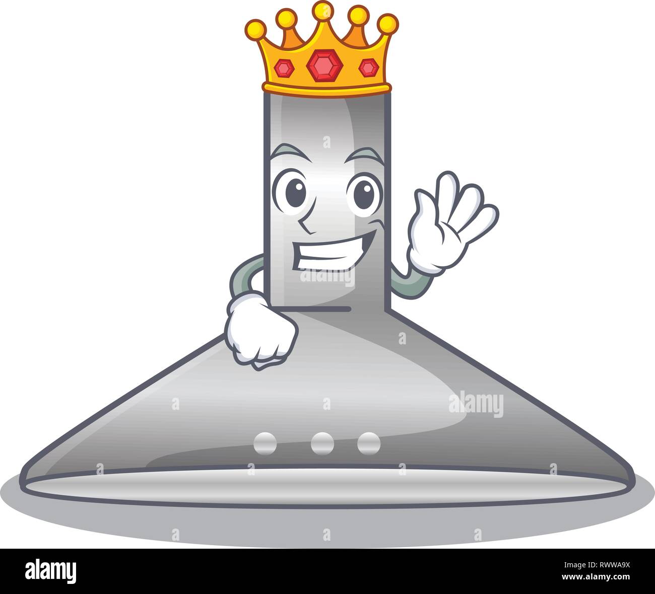 King kitchen hood cartoon the for cooking Stock Vector Image & Art - Alamy