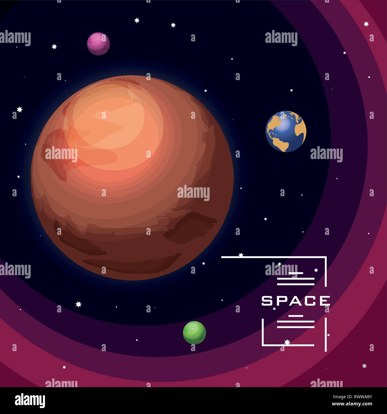 Cosmos majestic Stock Vector Images - Alamy
