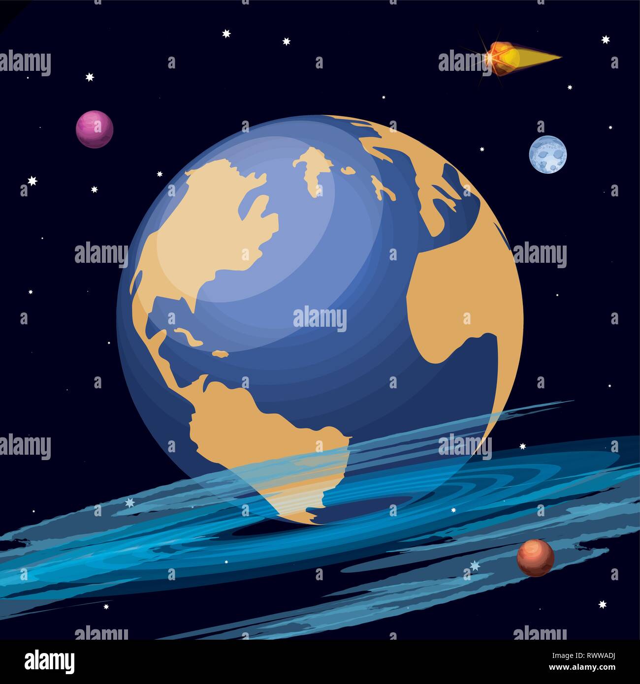 Cosmos majestic Stock Vector Images - Alamy