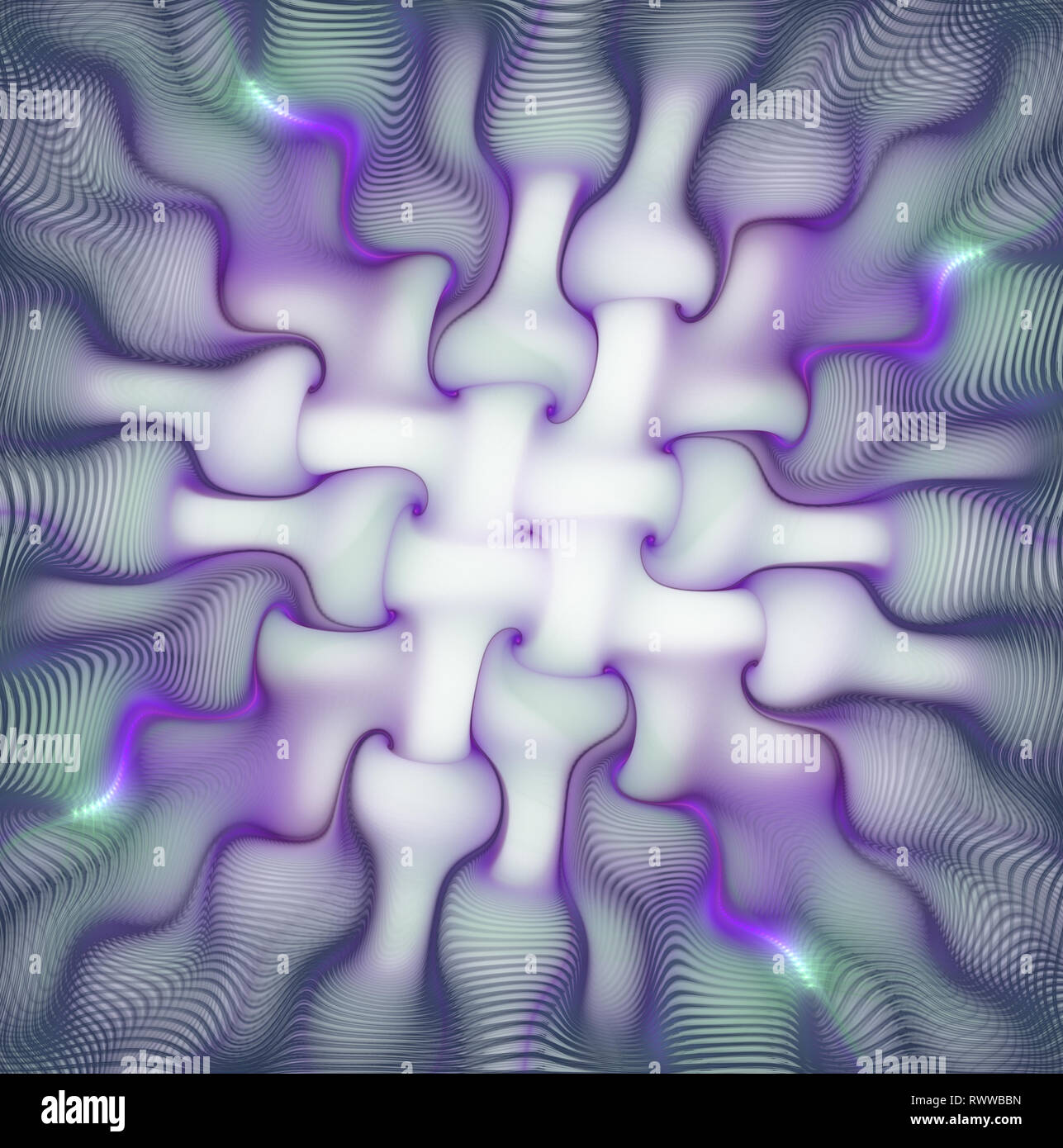 Stylized images of flowers and intersecting spiral lines. The infinity ...