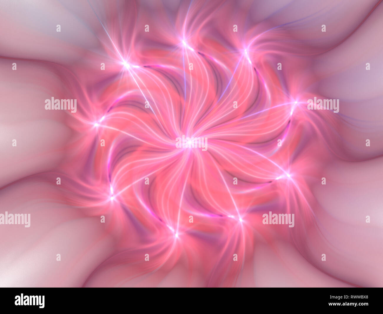 Stylized images of flowers and intersecting spiral lines. The infinity ...