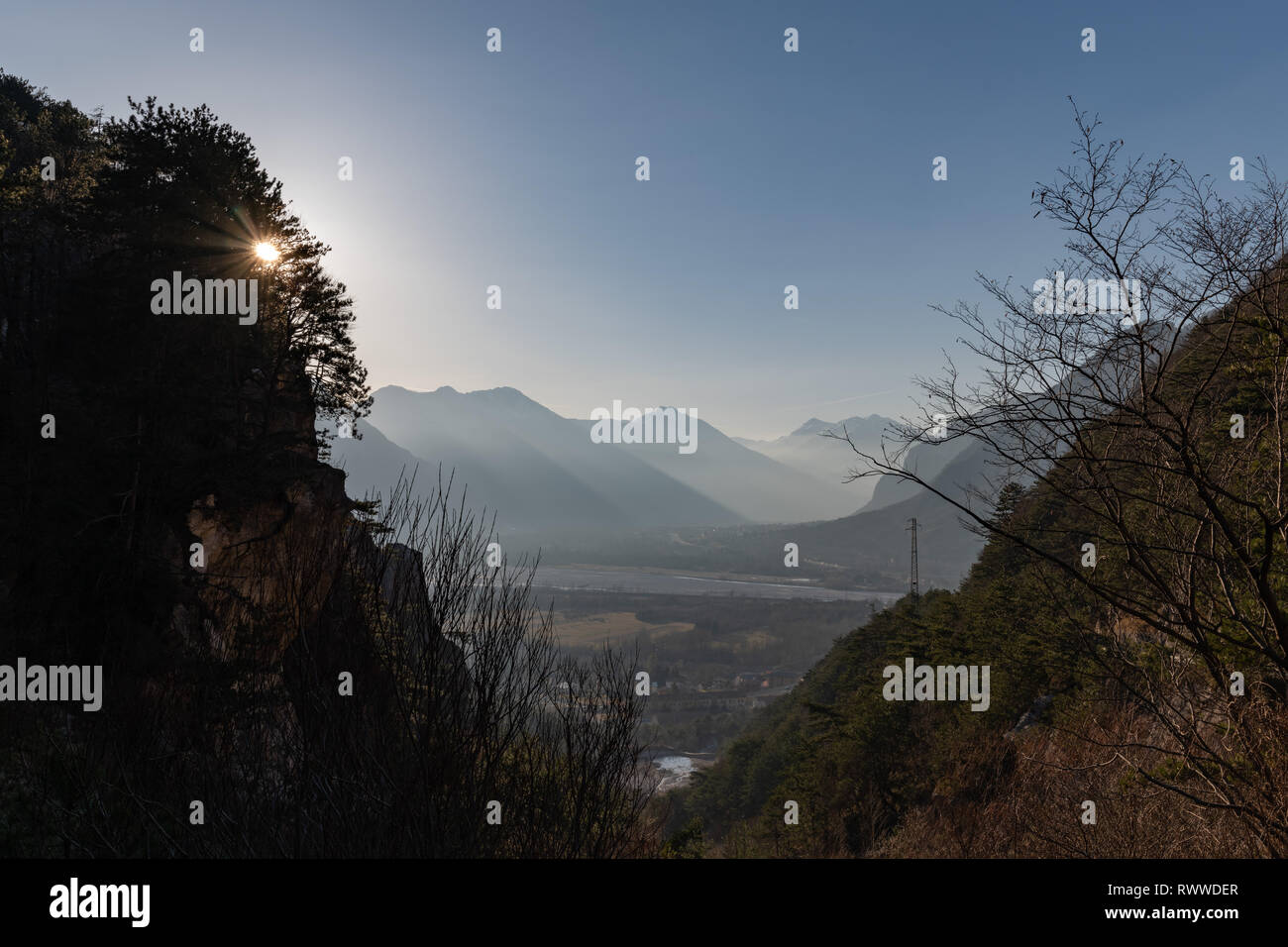 Malga di Tugliezzo. Panorama of Carnia. Friuli. Italy Stock Photo - Alamy