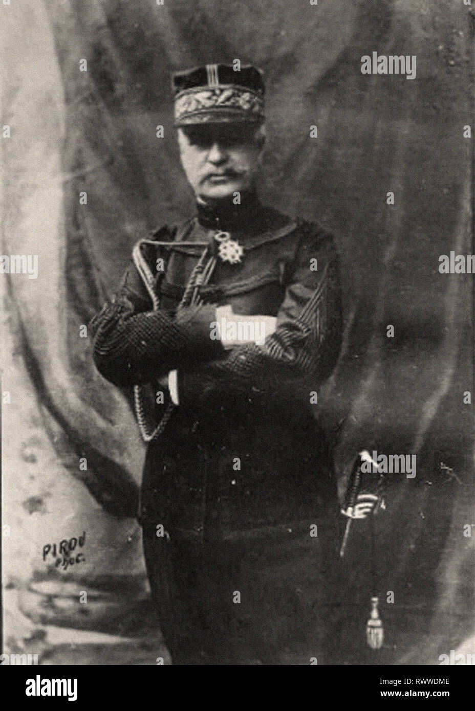 Photographic portrait of Général De Lacroix Stock Photo - Alamy
